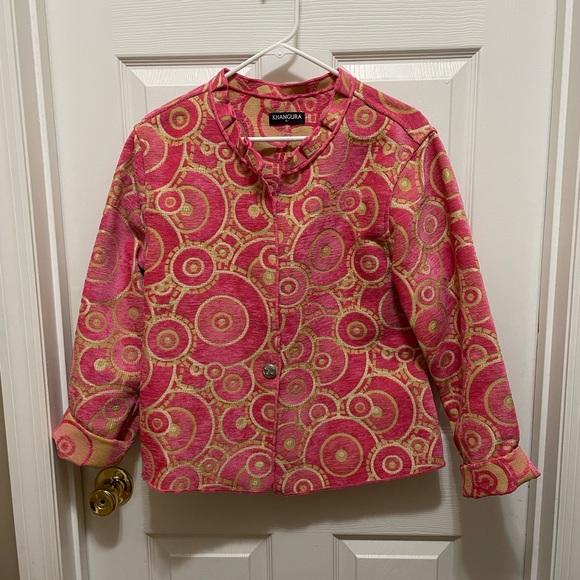 Khangura | Jackets & Coats | Beautiful Khangura Large Pink And Yellow ...